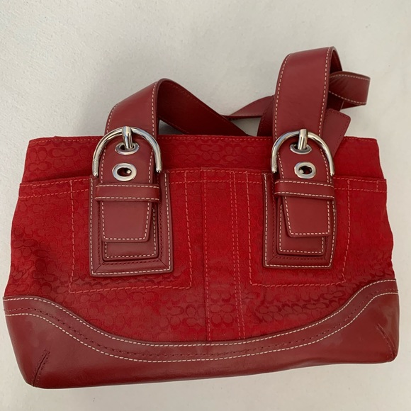 Coach | Bags | Stunning Red Coach Bag In Outstanding Condition | Poshmark